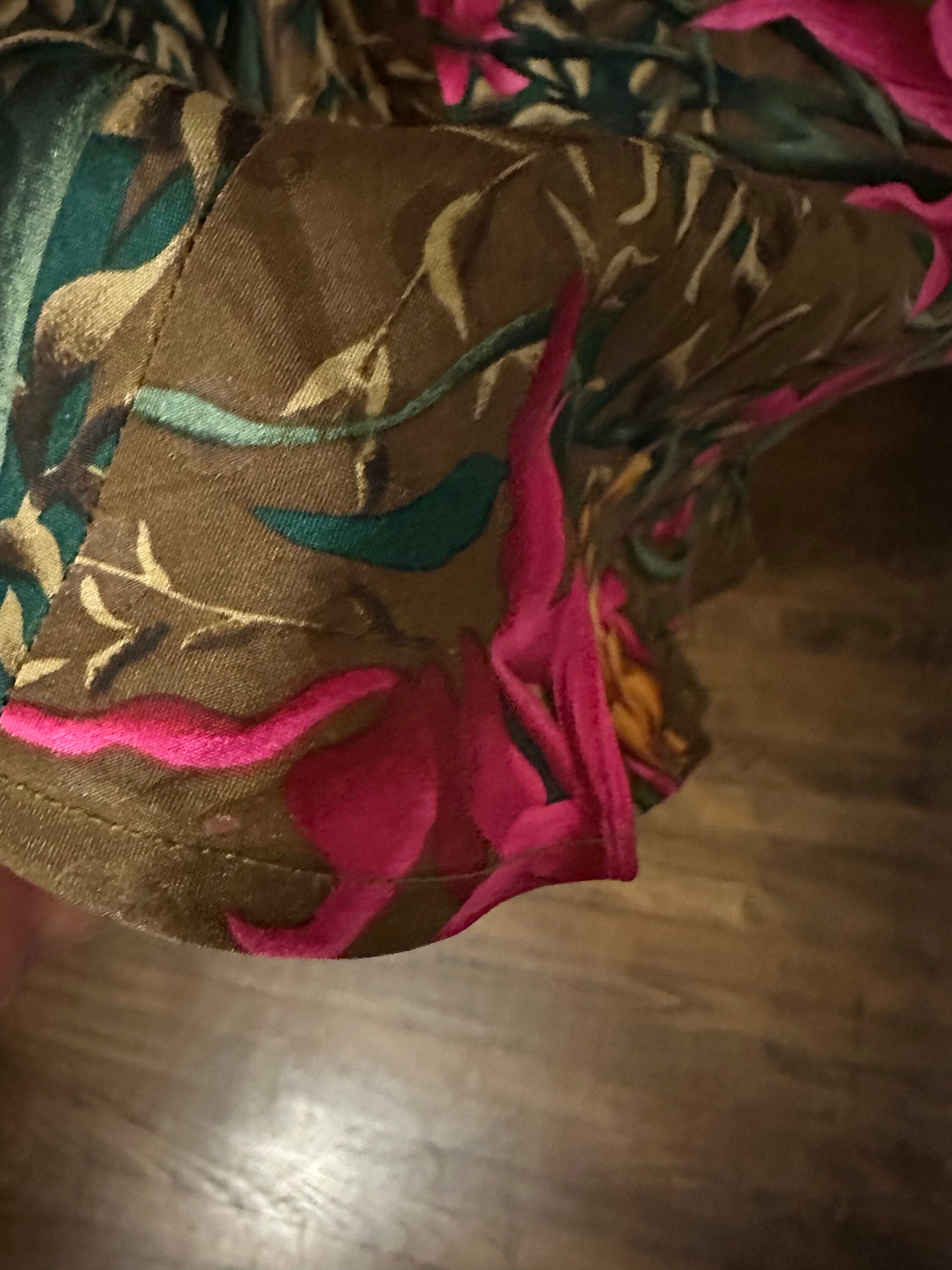 1960's Brown and Fuchsia Jacquard Dress - Etsy