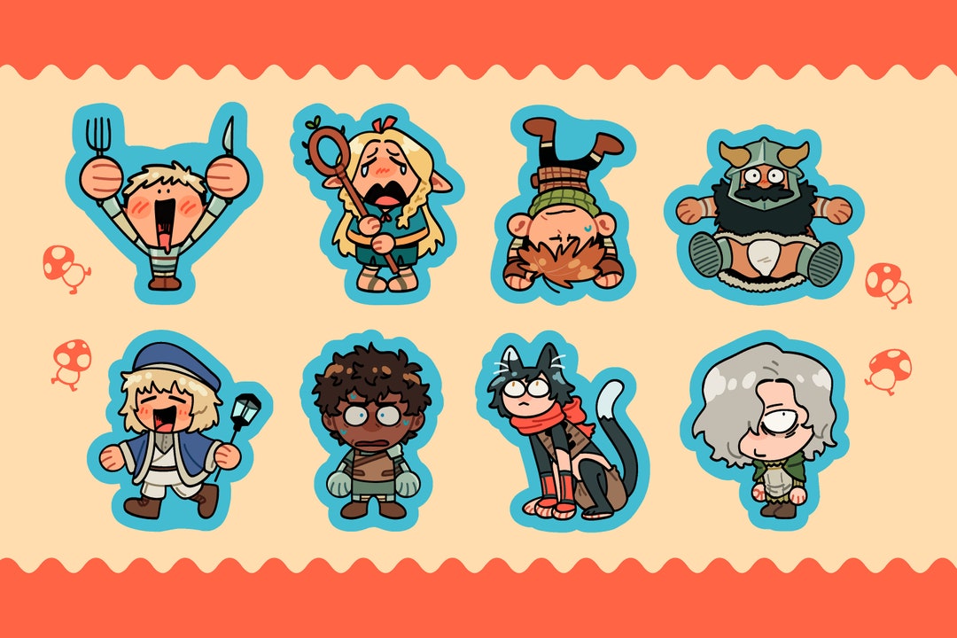 Dungeon Meshi Sticker Sheet (PREORDER) - Etsy