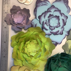 Paper Succulents for Decor, Weddings, Shower, Birthday, Gift. Colorful ...