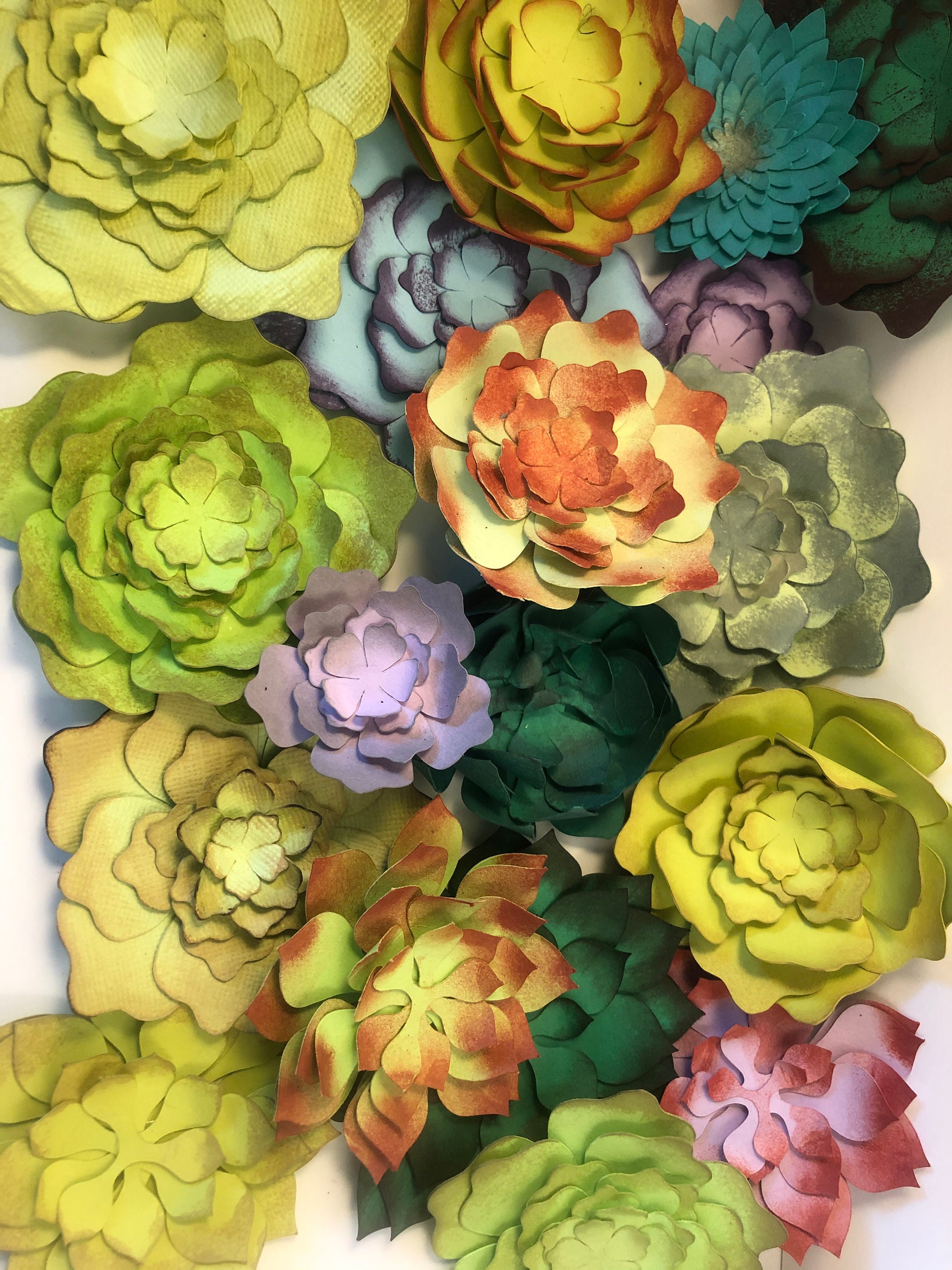 Paper Succulents for Decor Weddings Shower Birthday Gift. | Etsy