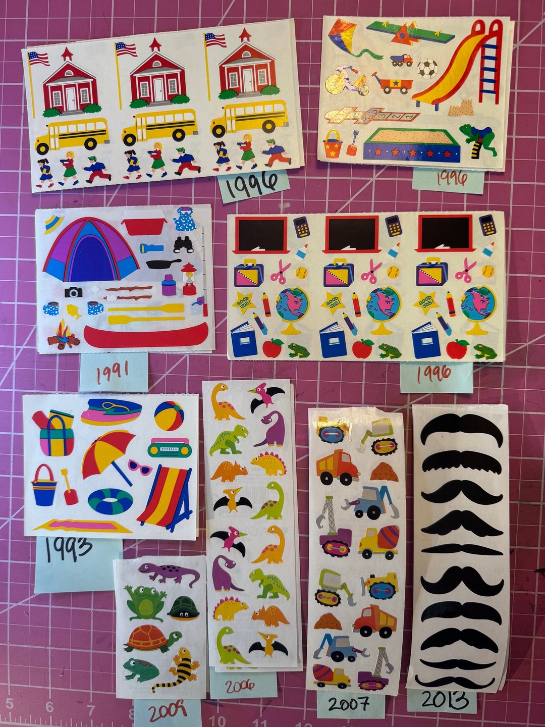 SET of 1990s - 2010s Mrs. Grossman's CLASSIC Stickers: Schools ...