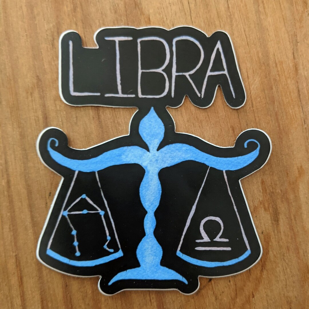 Libra Sticker - Etsy