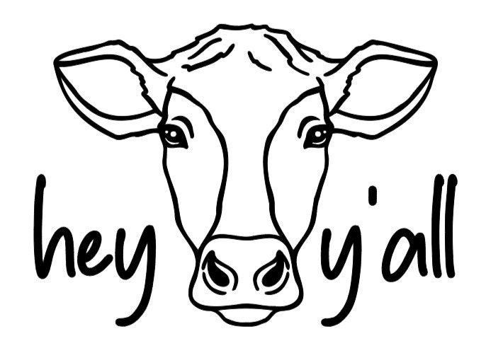 Cow Hey Y'all SVG PNG Digital Download - Etsy