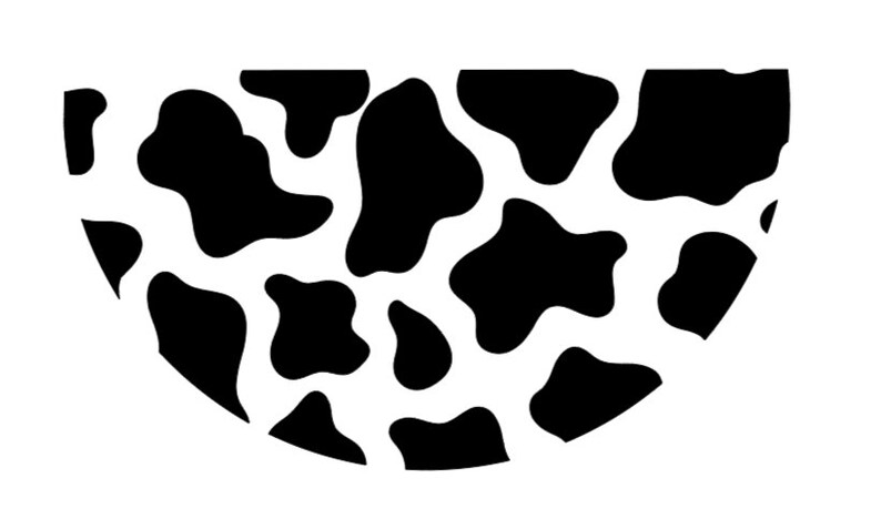 Cow Print Round Board SVG PNG Digital Download - Etsy