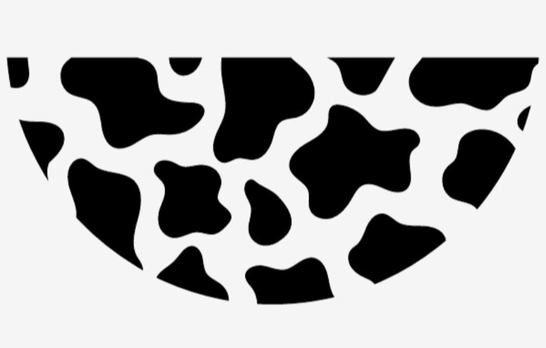 Cow Print Round Board SVG Digital Download - Etsy