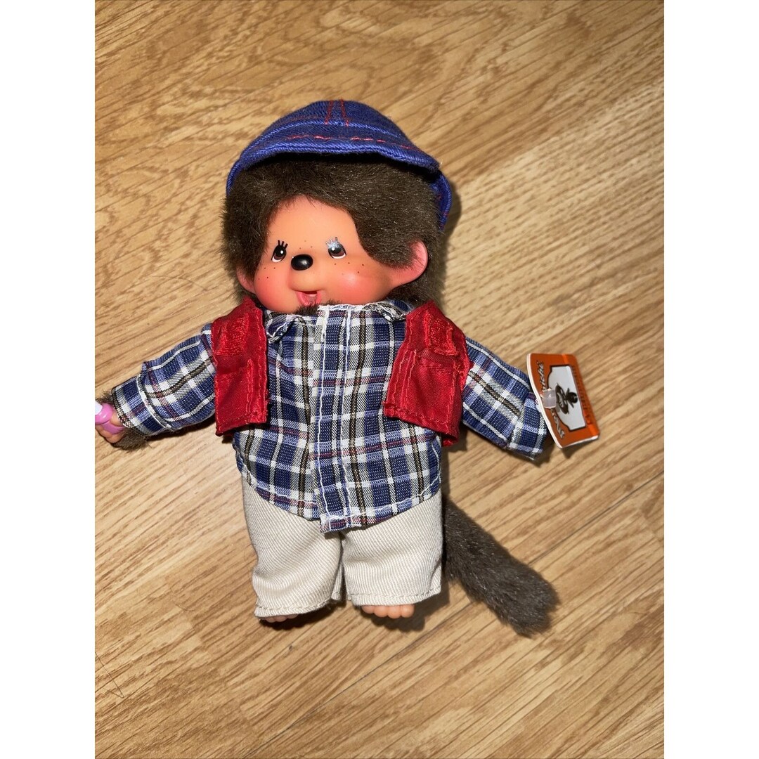 Monchichi Doll New Old Stock With Tags Monkey Doll Vintage Doll - Etsy