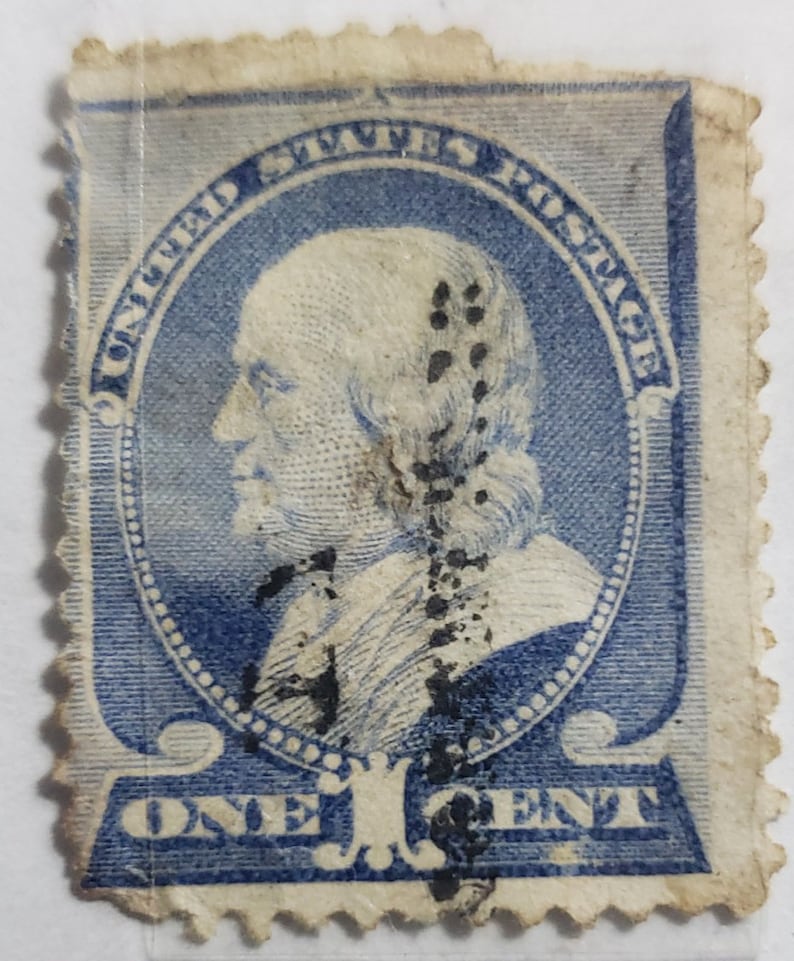 US Stamps 212 1887 1 Cent Benjamin Franklin June 11th, 1887 Good - Etsy