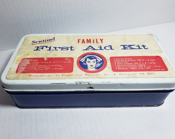 Sentinel Family First Aid Kit by Forest City Products Cleveland Ohio W ...