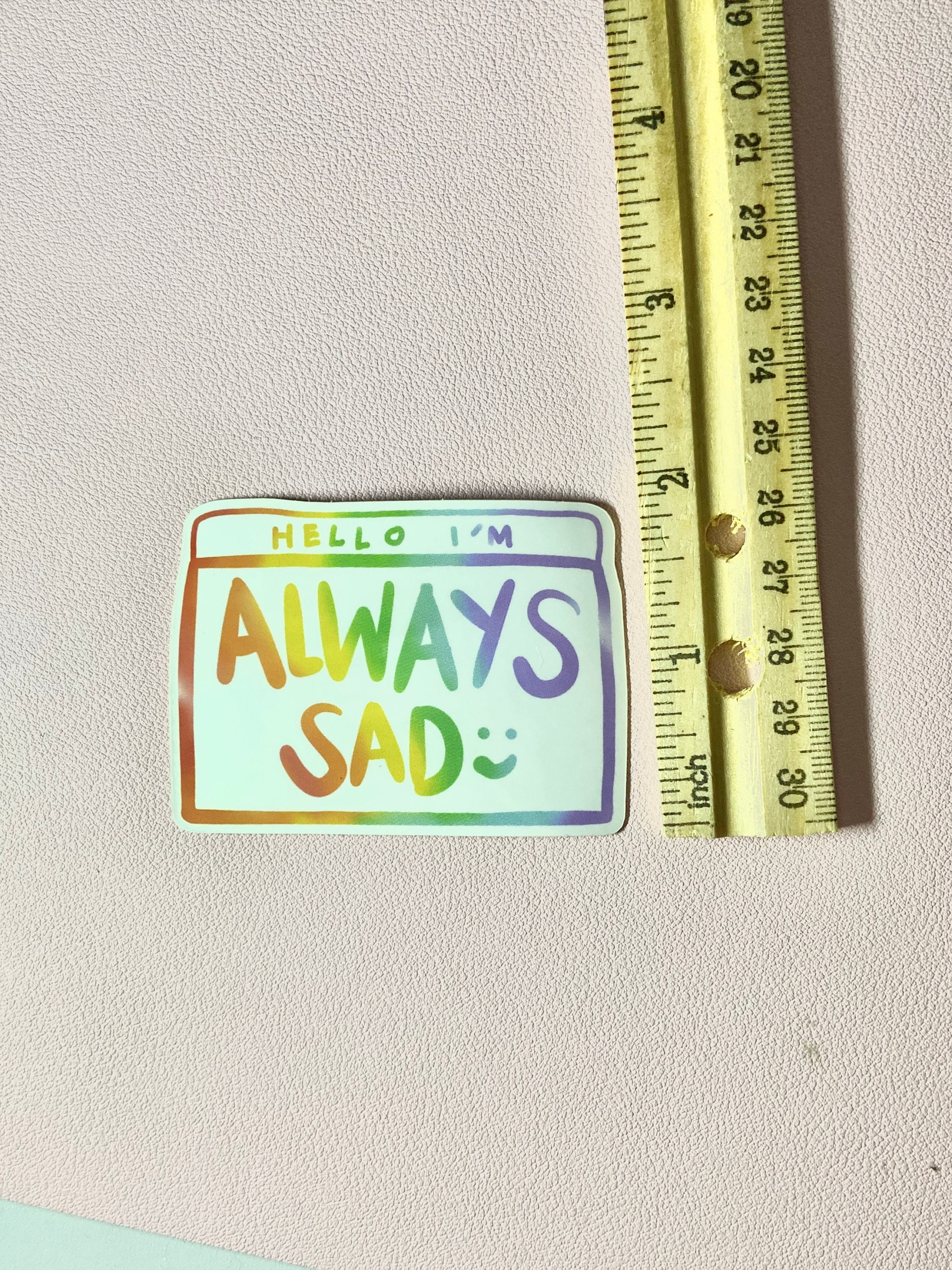 Always Sad Vinyl Sticker Sad Girl Sticker Sad Boy Sticker - Etsy