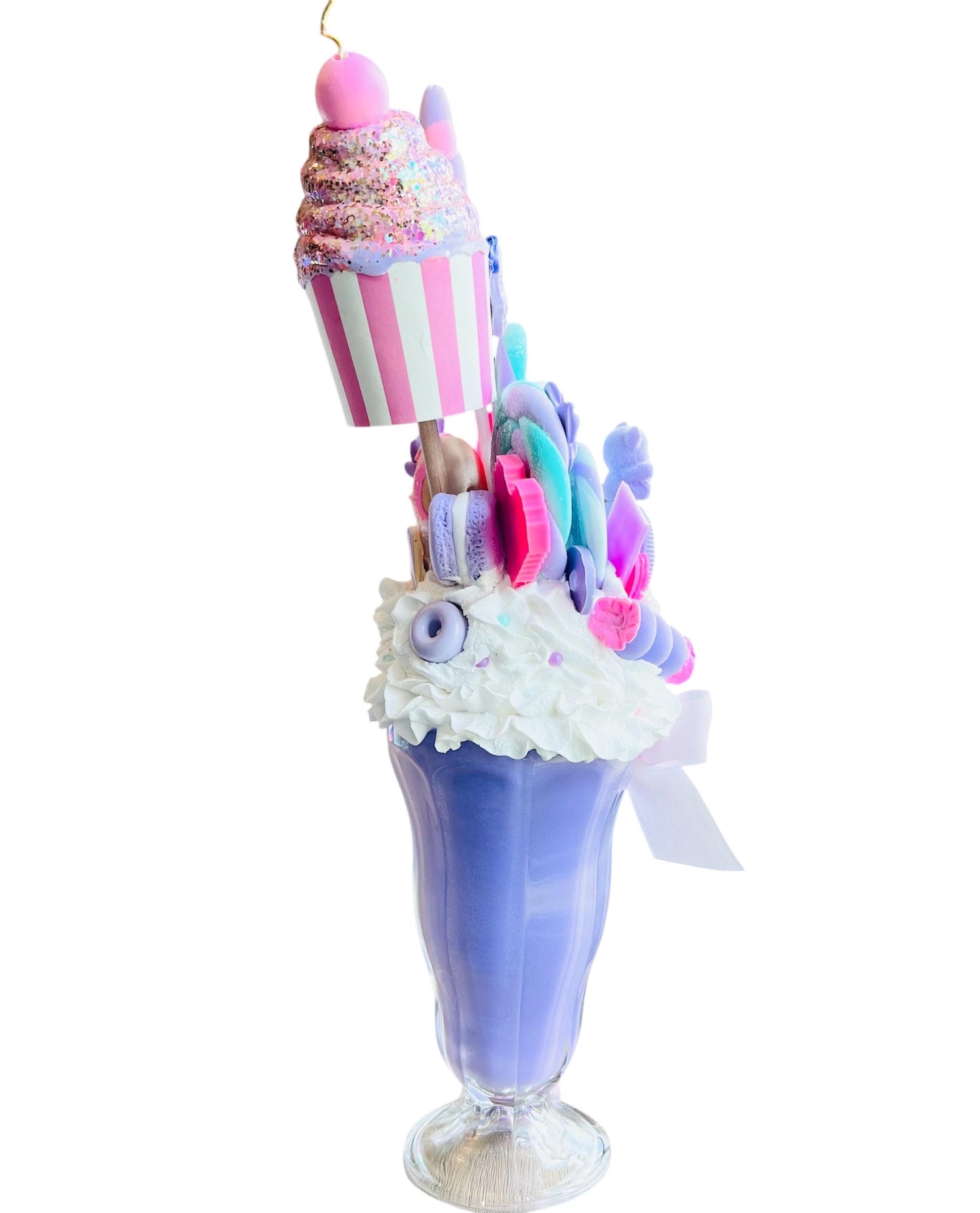 Purple Kawaii Extreme Fake Shake – Faux Dessert Display With Sweets ...