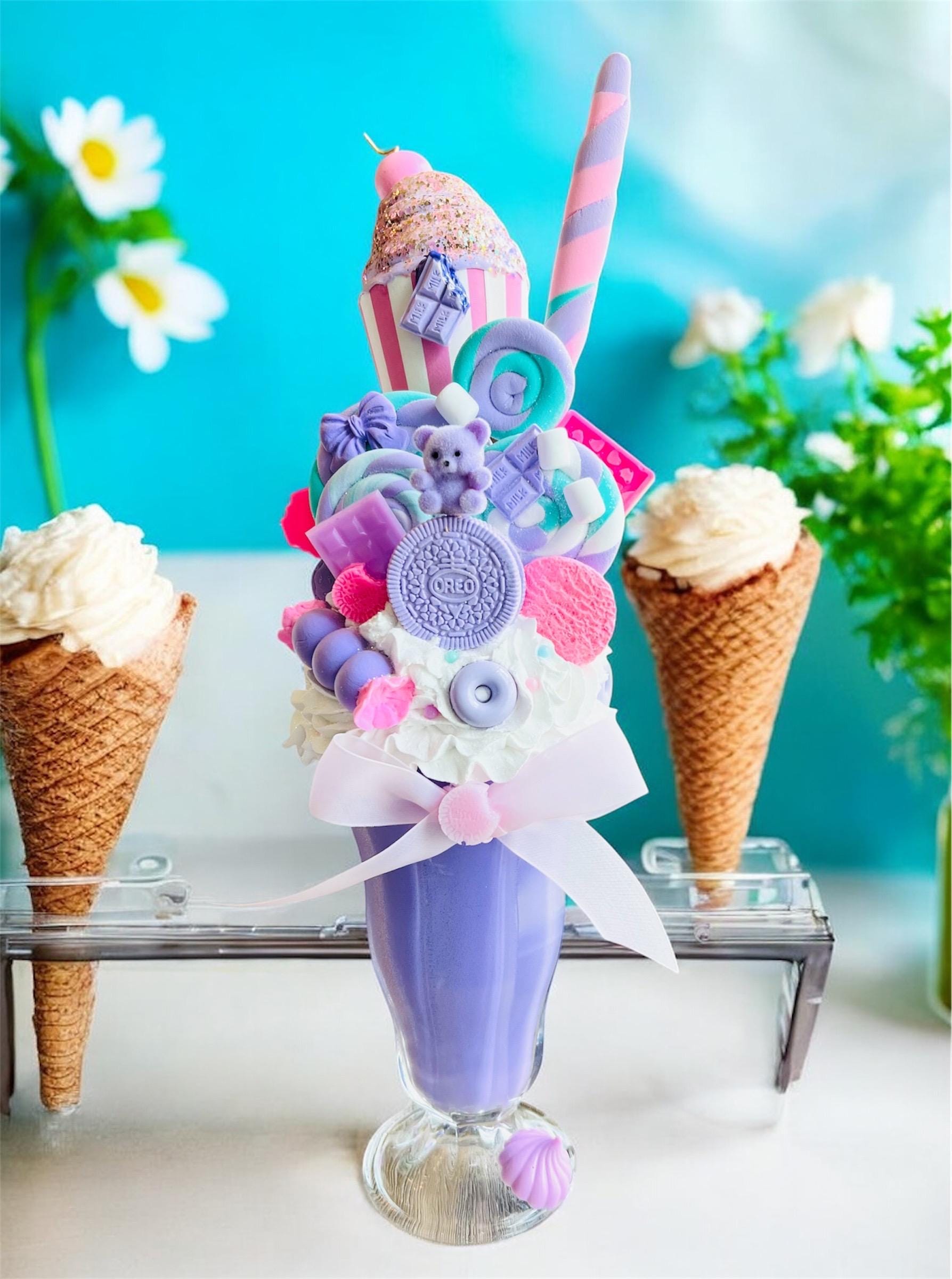 Purple Kawaii Extreme Fake Shake – Faux Dessert Display With Sweets ...