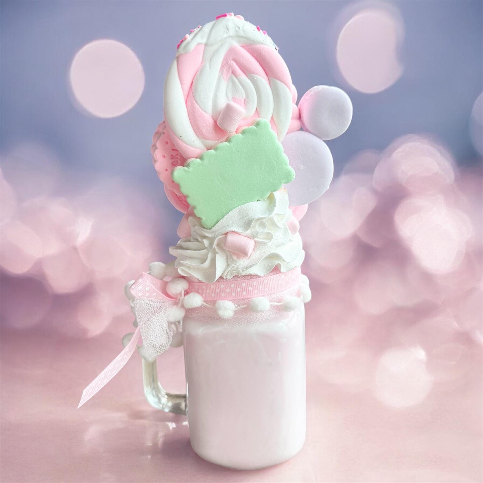 Pastel Candyland Faux Milkshake: Kawaii Dessert Display Prop - Etsy