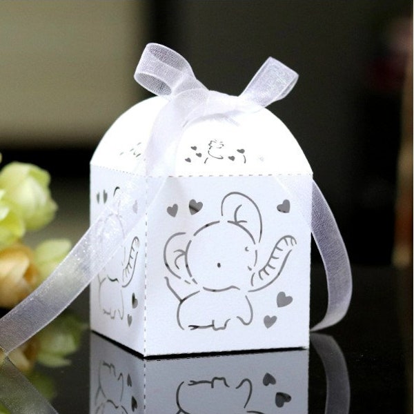 Elephant Favor Box - Etsy