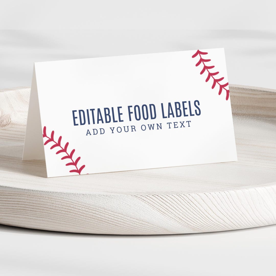 Editable Food Label Template, Customizable Rookie Year Birthday ...