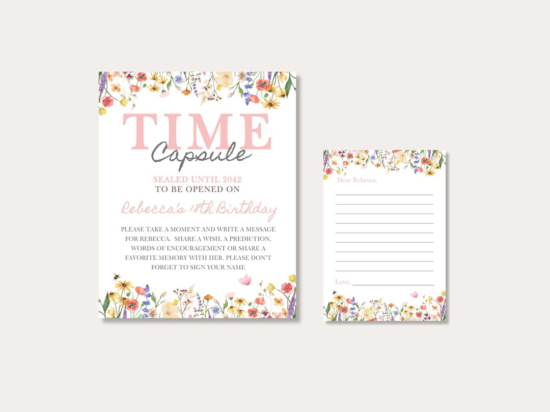 Time Capsule Sign Wild and Onederful, - Etsy