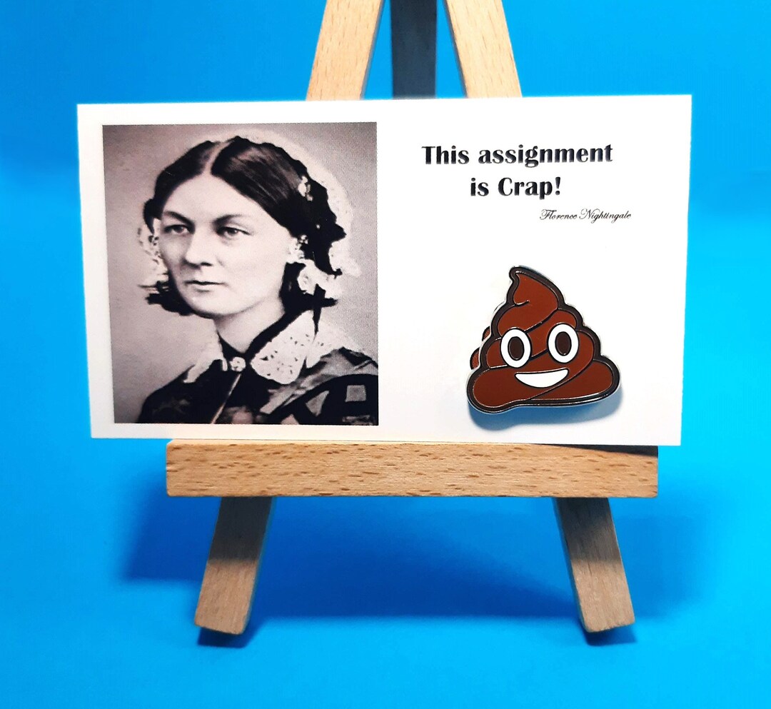 Truth Card for Nurses With Poop Emoji Pin This Assignment is Crap ...