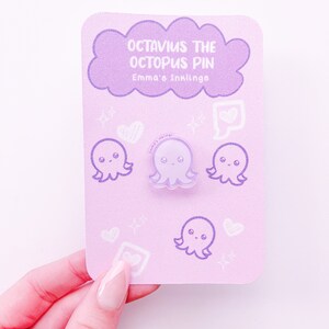 Octavius the Octopus Acrylic Pin. - Etsy