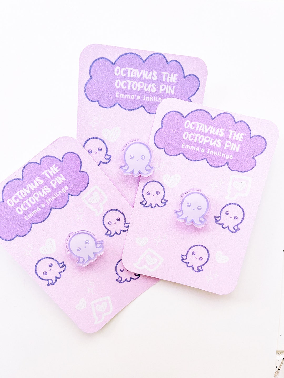 Octavius the Octopus Acrylic Pin. - Etsy