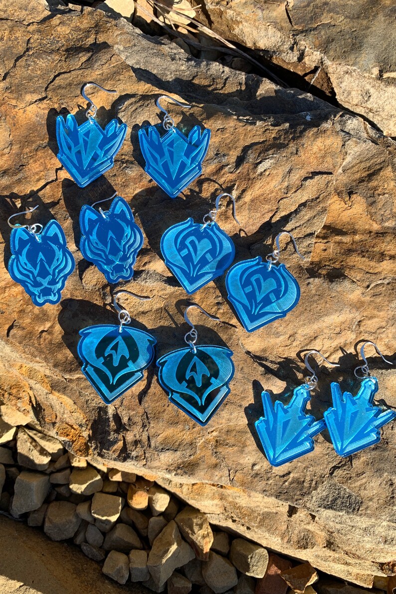 Blue K/DA All Out KDA Kaisa Kai'sa Icon Earrings - Etsy
