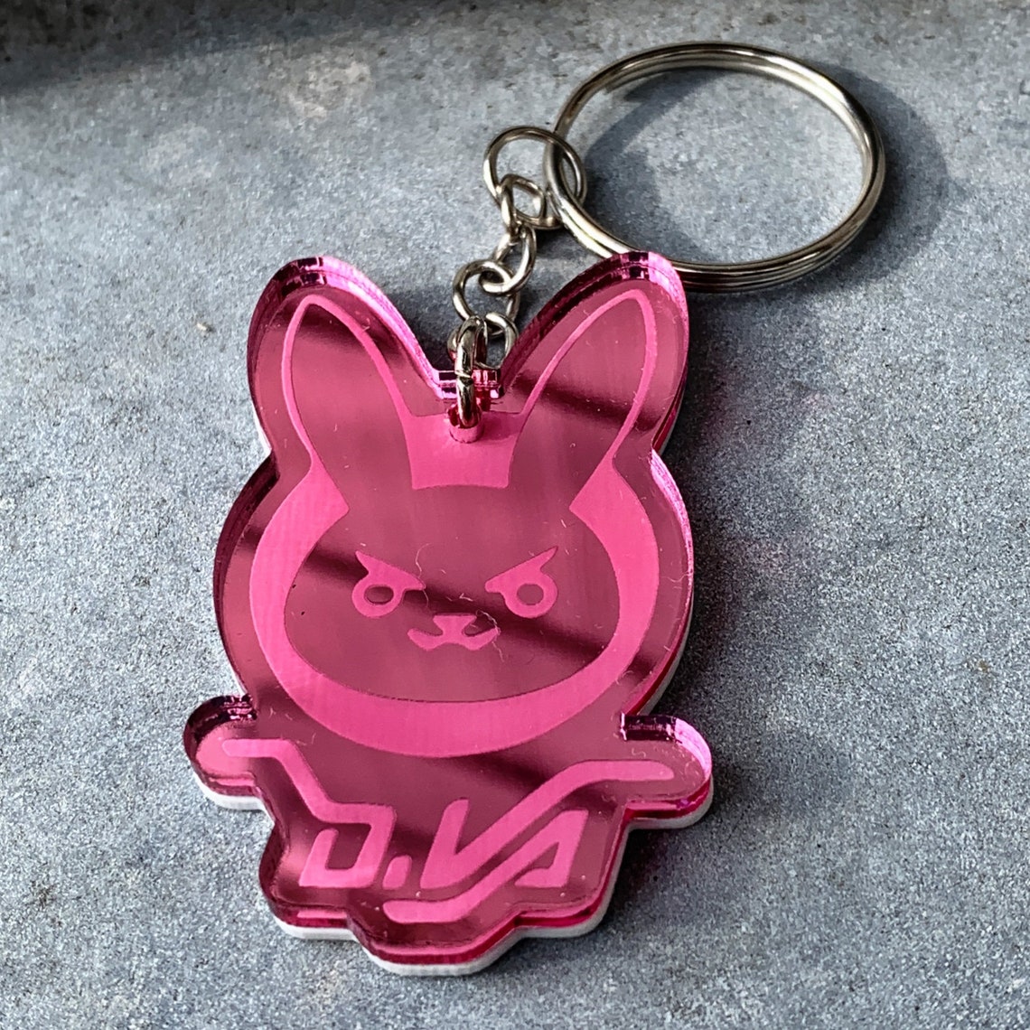 Pink Overwatch D.va DVA Keychain - Etsy