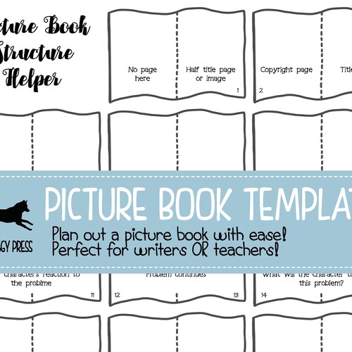 Picture Book Template for Writers Create Your Own - Etsy