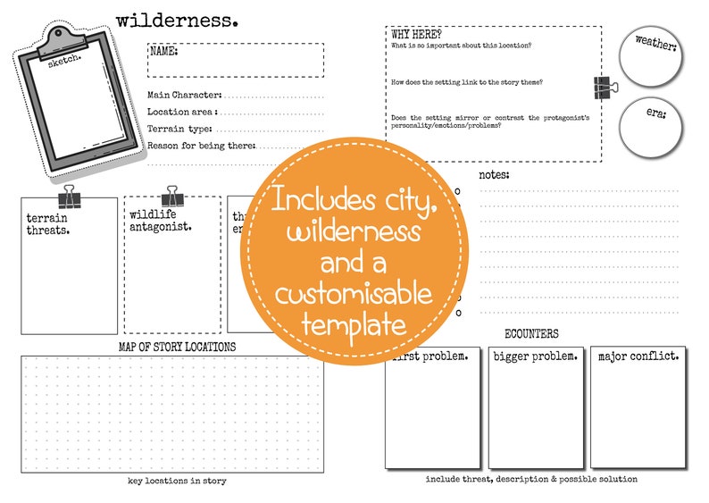 Worldbuilding for Writers | A5 Printable | Dungeons & Dragons | How to ...