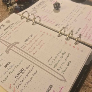 DM Game Plan | Dungeon Master Planner | Game Night is ON! - Etsy