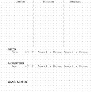 DM Game Plan | Dungeon Master Planner | Game Night is ON! - Etsy