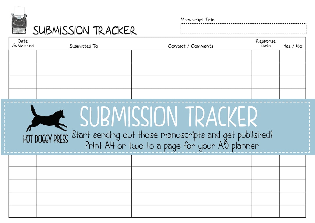 Submission Tracker | Track Your Story Submissions | Keep Those ...