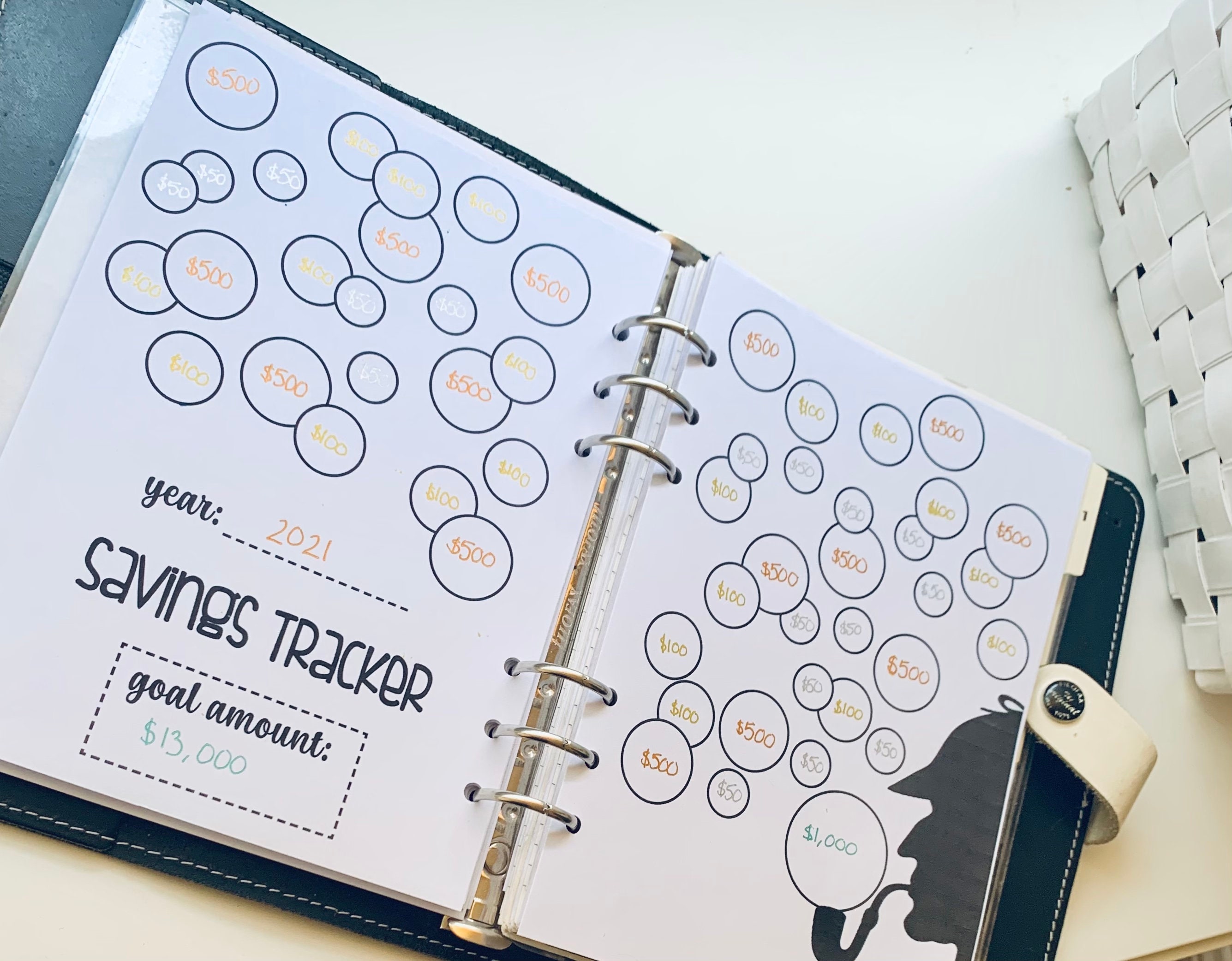 Printable Geeky Savings Tracker | Bullet Journal | Finance Planner ...