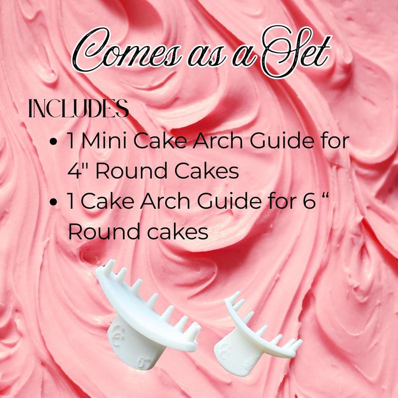 Mini Cake Arch Guide Tool Set: 4" & 6" Round Cake Decorating, Gifts for ...