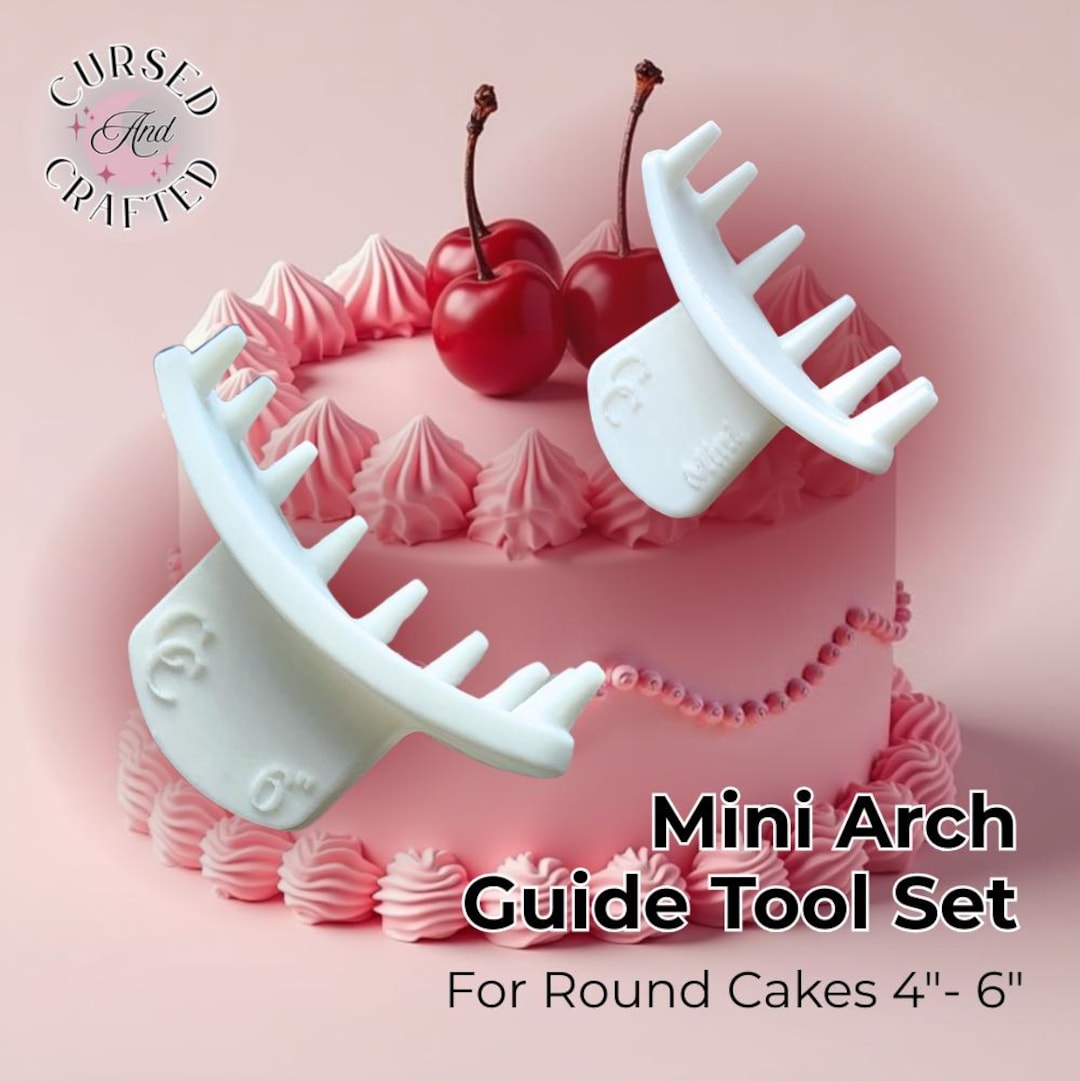 Mini Cake Arch Guide Tool Set: 4" & 6" Round Cake Decorating, Gifts for ...