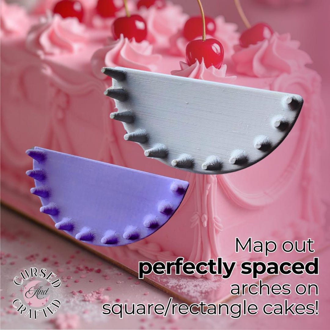 Cake Arch Guide Tool: Evenly Spaced Piping for Square Cakes - Etsy
