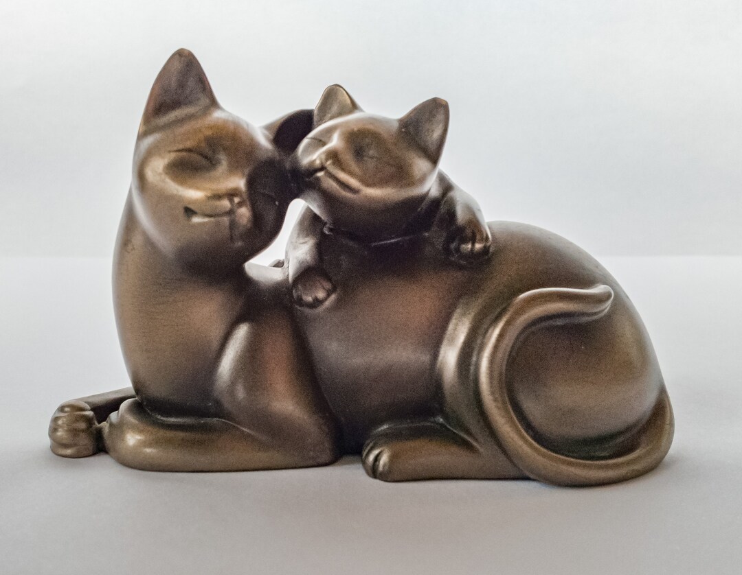 Shudehill Giftware Bronze Effect Cats Ornament ,mother Cat and Kitten ...