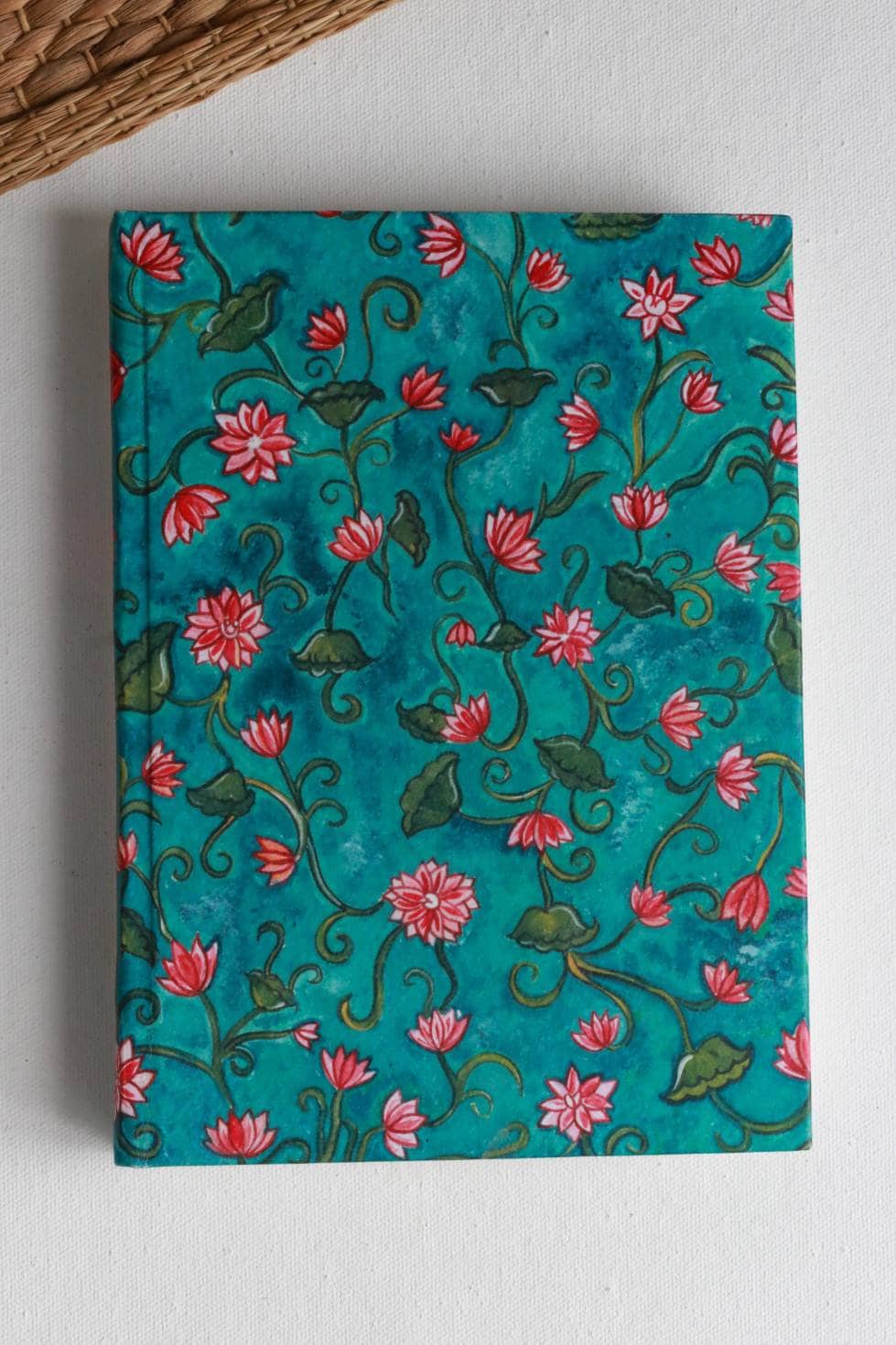 Hand Painted Floral Journal, A5 Sized Notebook for Writing, Diary ...