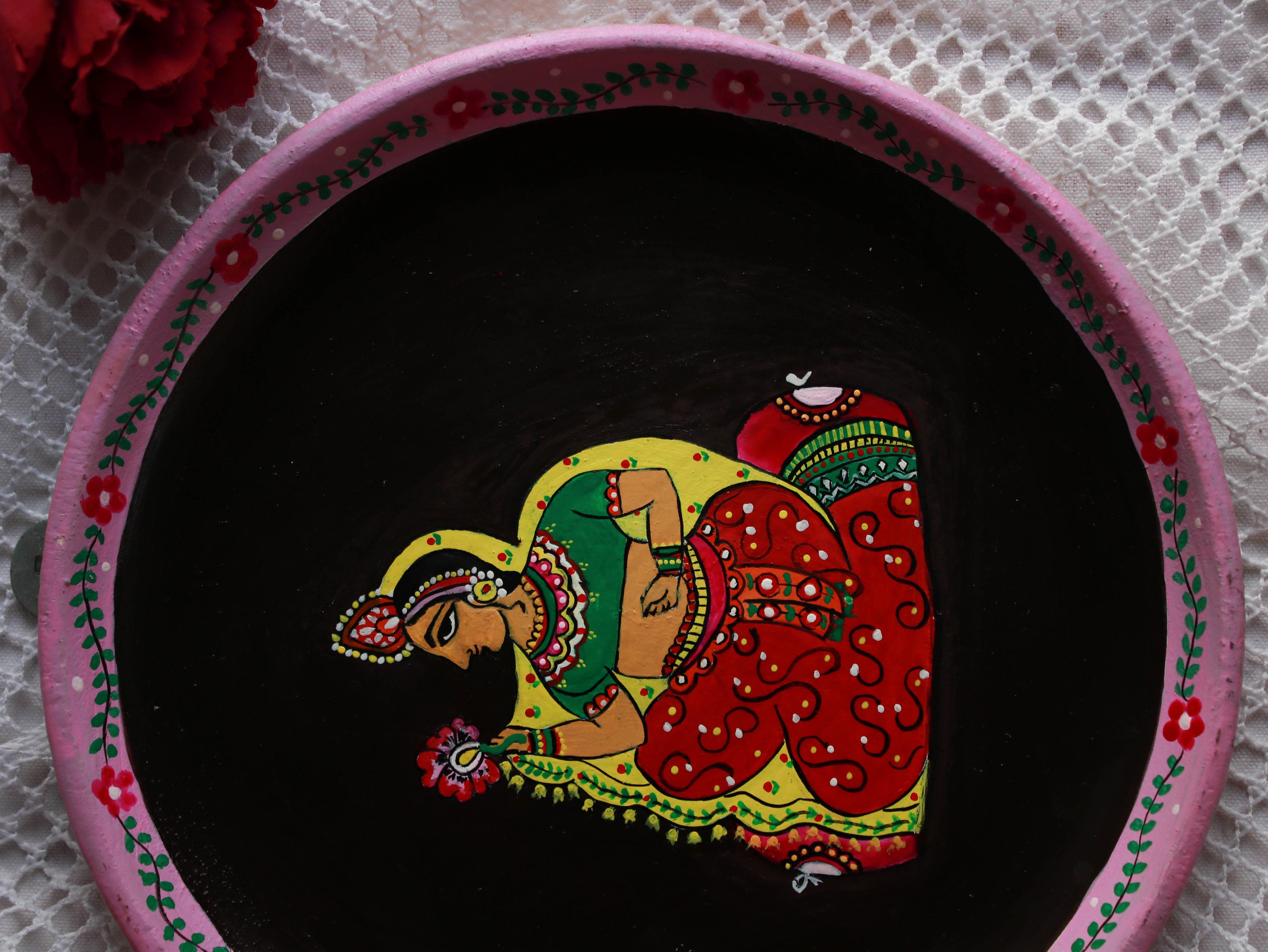 Jaipur Rajasthani Handpainted Wall Plate Indian Rajasthani - Etsy UK