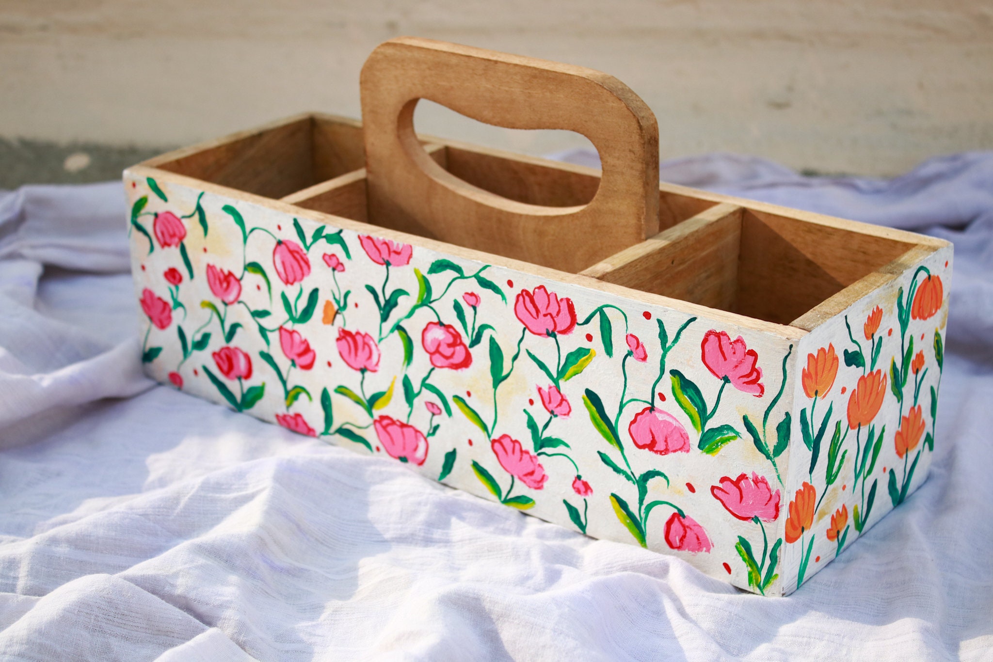 Wooden Spoon Holder and Organiser for Dining Table, Indian Handmade ...