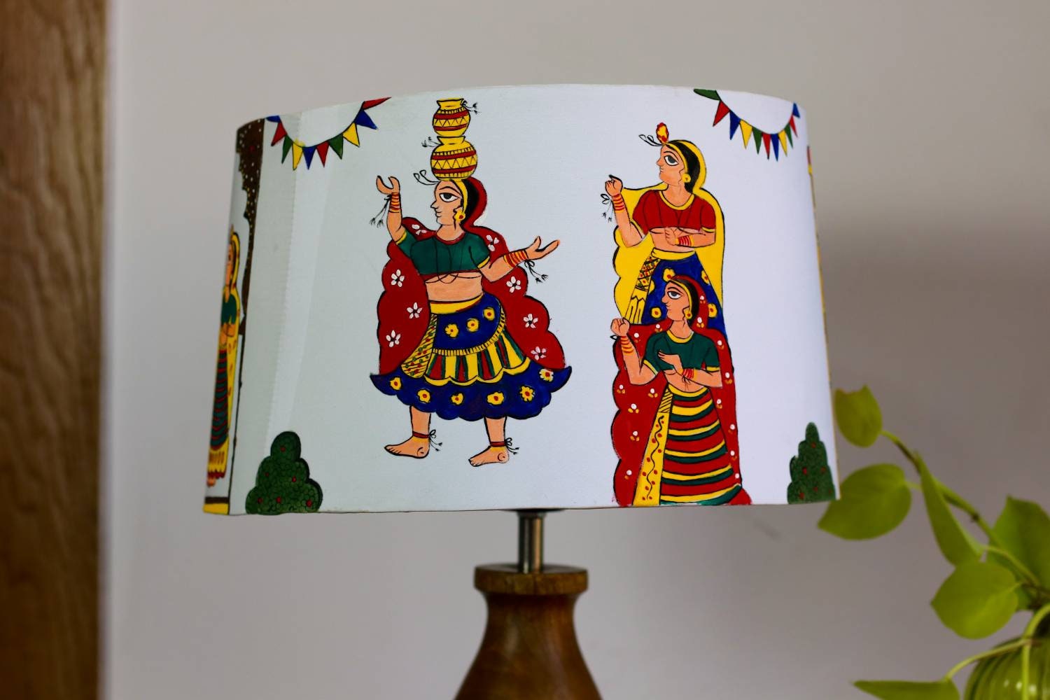 Lamp Shade Indian, Lamp Shade Indian Hand Painted, Phad Painting Lamp ...