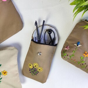 Pouch Embroidered Set of 4, Vanity Kit, Travel Pouch, Cases for ...