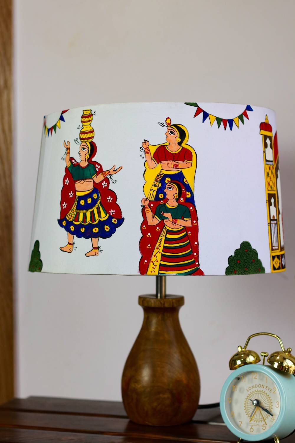 Lamp Shade Indian, Lamp Shade Indian Hand Painted, Phad Painting Lamp ...