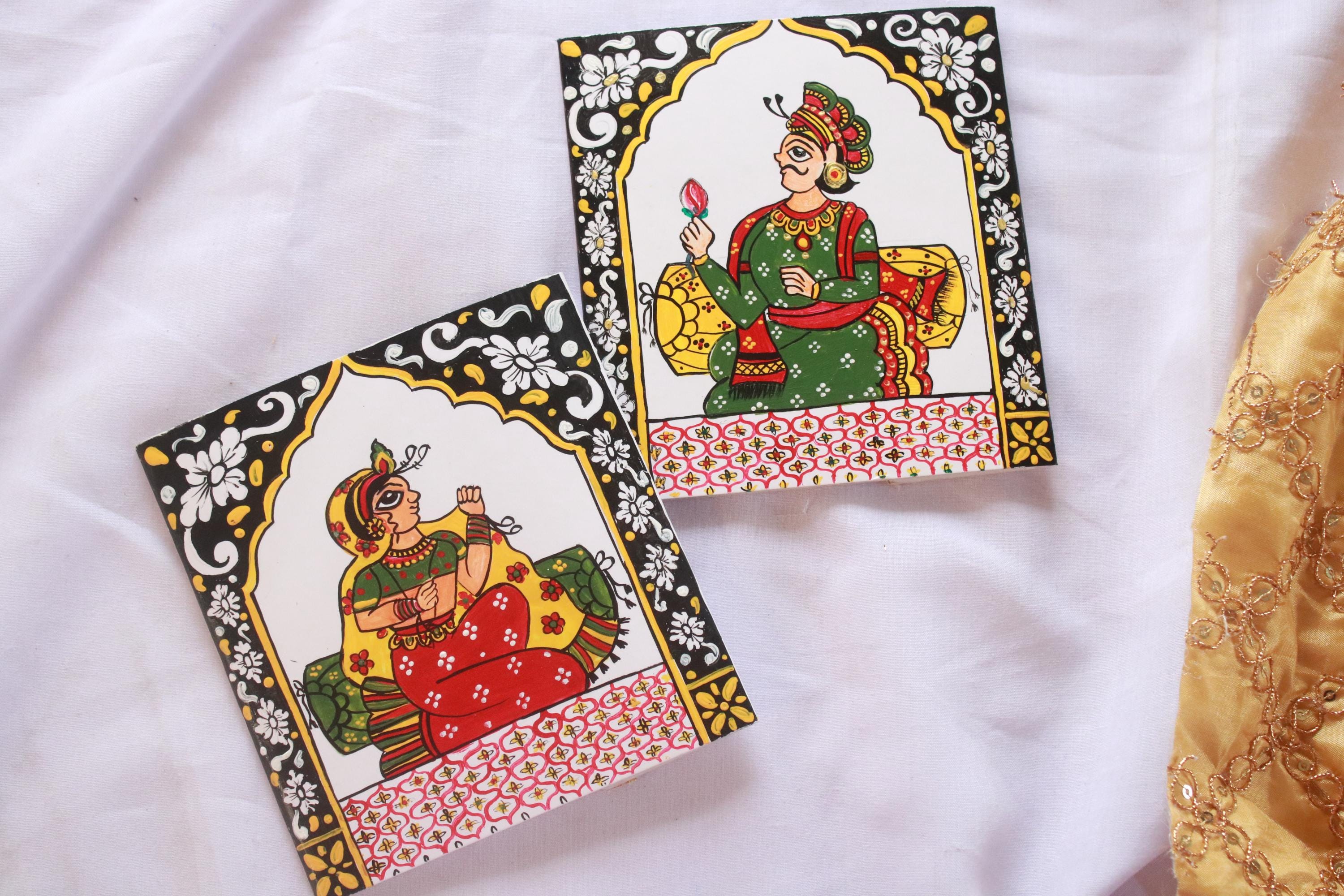 Indian Hand-painted Envelopes for Wedding, Phad Painting Indian Wedding ...