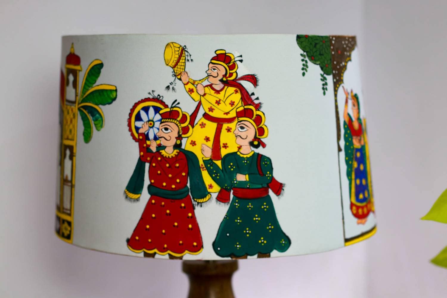 Lamp Shade Indian, Lamp Shade Indian Hand Painted, Phad Painting Lamp ...