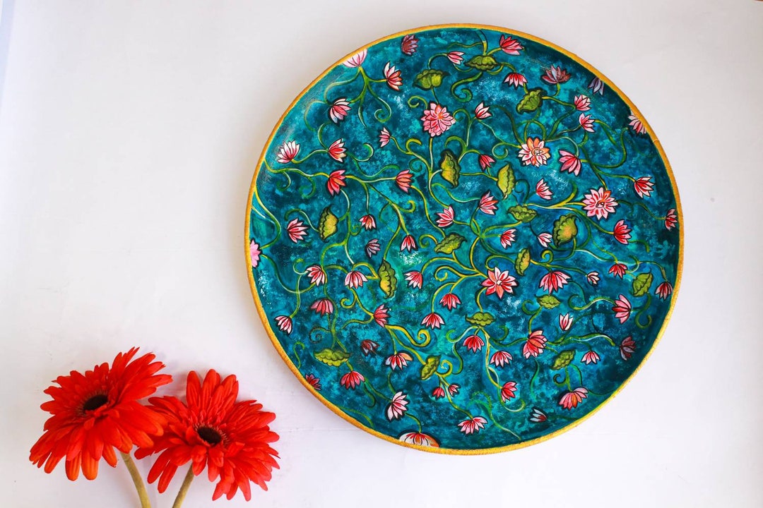 Handpainted Wall Plate Indian, 14 Rajasthani Handpainted Wall ...
