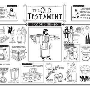 Old Testament Coloring Page Overviews of Come Follow Me Lessons Genesis ...