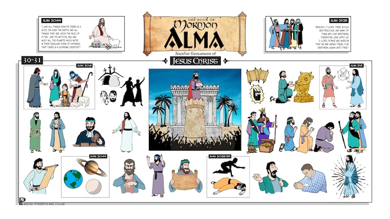 Book of Mormon Primary Overviews From Alma 30-moroni - Etsy