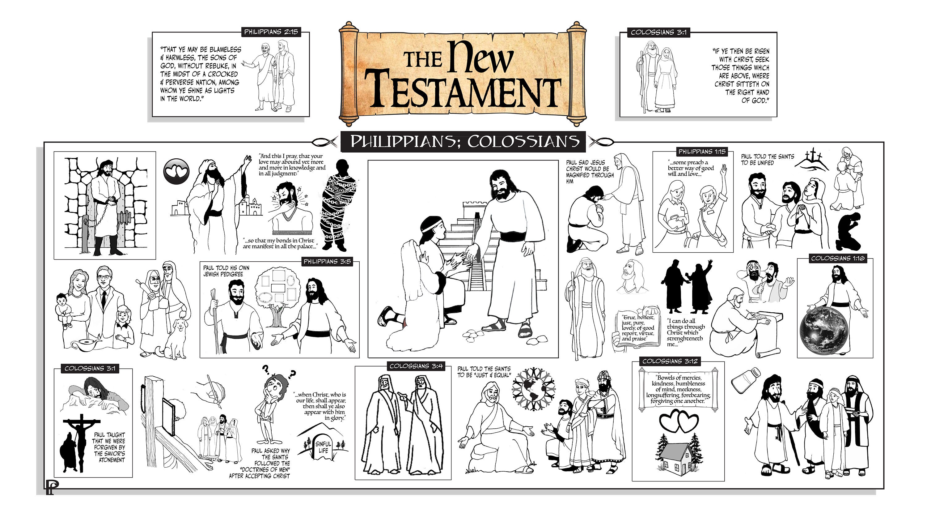 New Testament Coloring Page of Come Follow Me Lessons Matthew 28 ...
