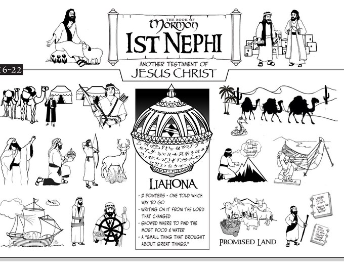 Book of Mormon Quotes Clip Art LDS LINE ART - Etsy