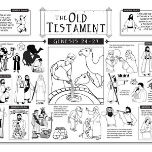 Old Testament Coloring Page Overviews of Come Follow Me Lessons Genesis ...