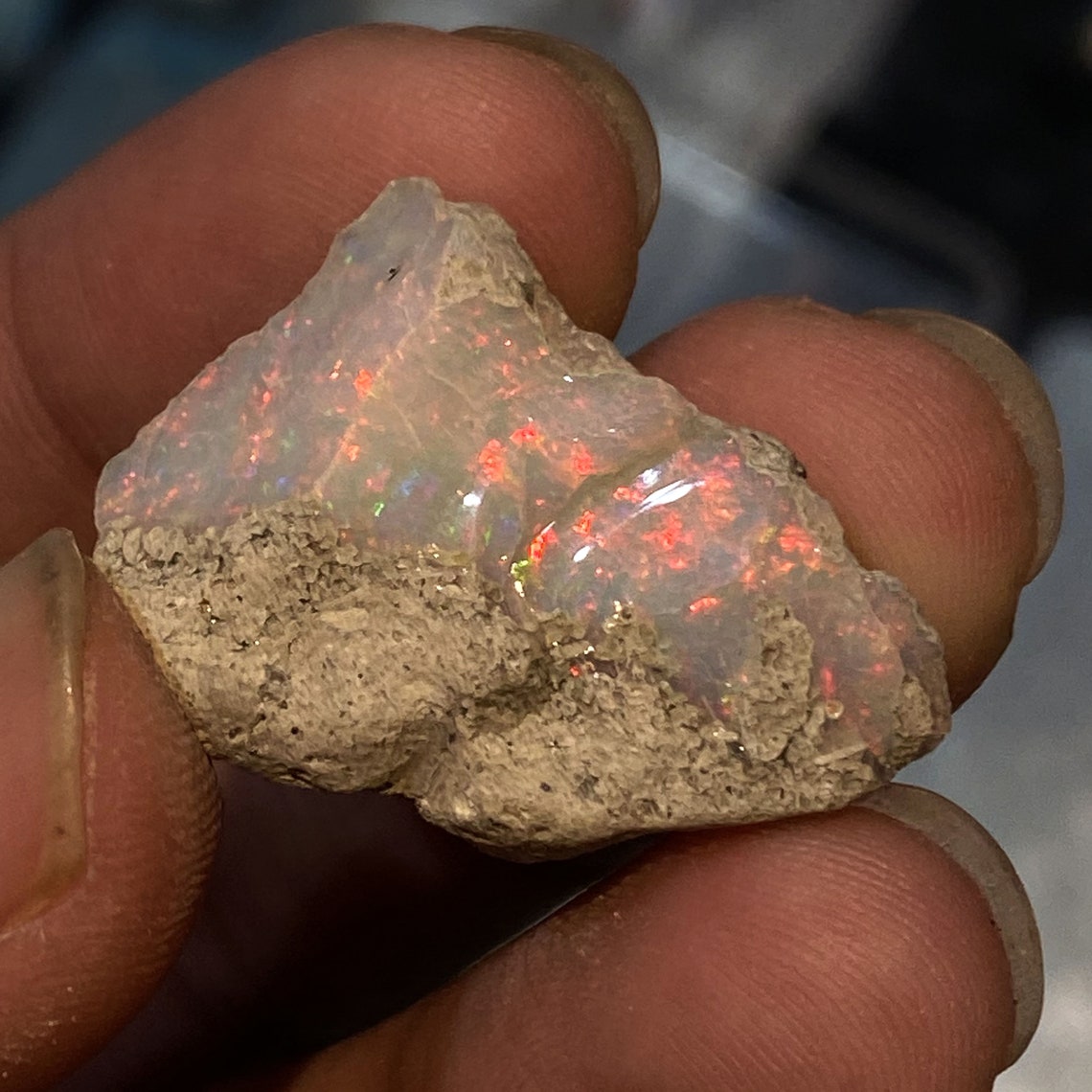 27.5 Cts Ultimate Quality Ethiopian Opal Rough Red Fire | Etsy