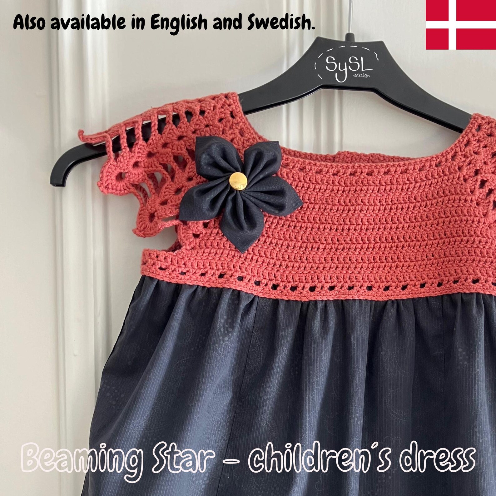 Beaming Star Childrens Dress Pdf Pattern | Danish | Sizes 1-7 Years ...